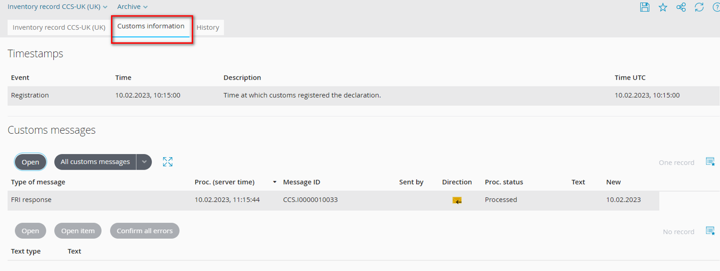 Customs Management and CCS UK – AEB Help Center