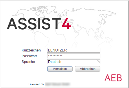 Login oder AEB-Konto selbst erstellen – AEB Help Center