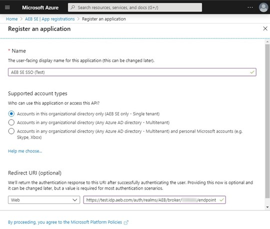 Setting up single sign-on (SSO) via Microsoft Azure Active Directory via OpenID Connect – AEB ...