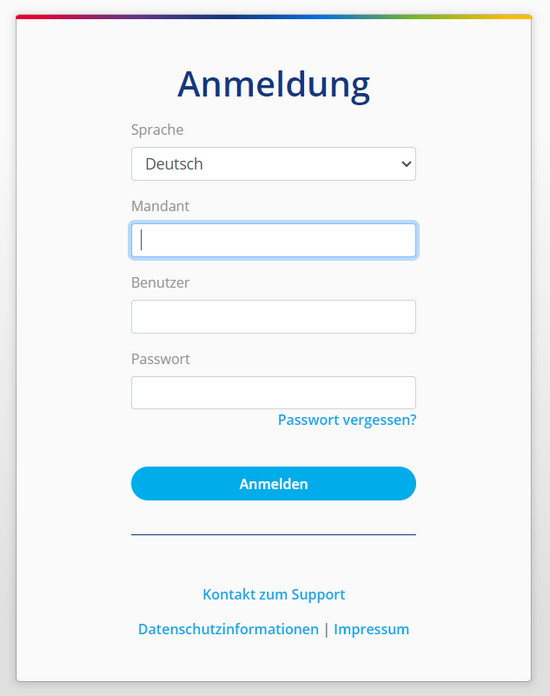Login oder AEB-Konto selbst erstellen – AEB Help Center